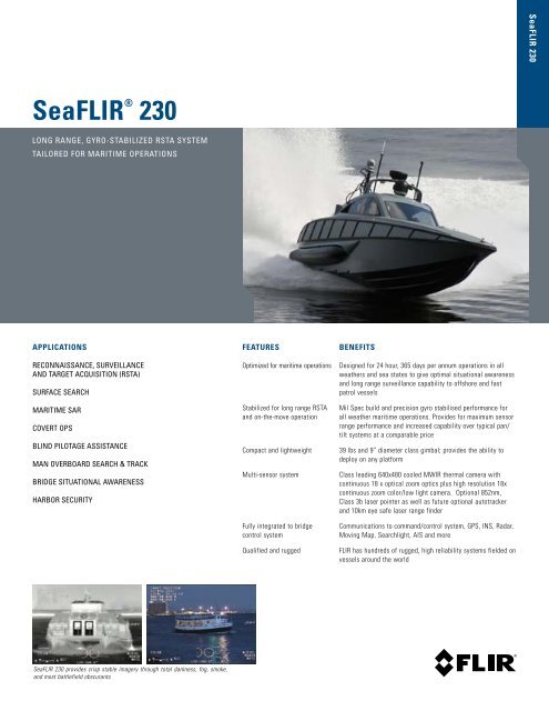 SeaFLIR 230 - 09152012.indd - FLIR.com - FLIR Systems