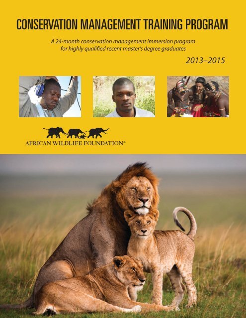 conservation management training program - African Wildlife ...