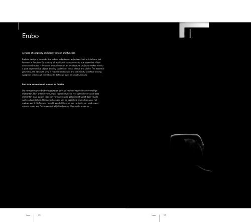 A vision of simplicity and clarity in form and function Erubo's ... - Kreon