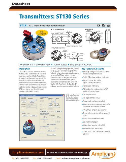 ST131 Transmitter - Amplicon Benelux