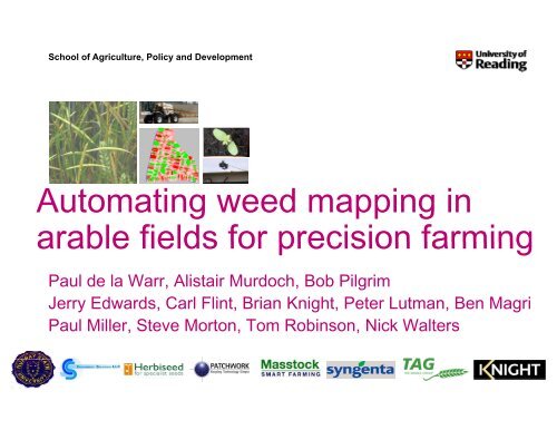 Automating weed mapping in arable fields for precision ... - HGCA