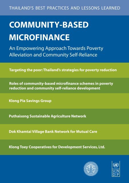 community-based microfinance - United Nations Development ...