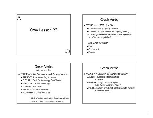 Croy Lesson 23