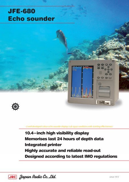 JFE-680 Echo sounder - Jrc