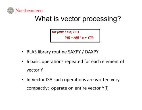 What is vector processing