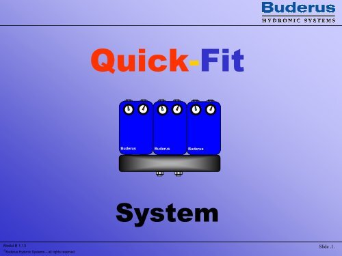 Quick-Fit System - Buderus