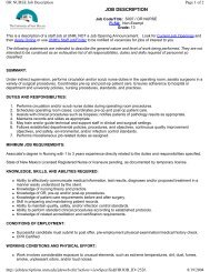 Operating Room Charge Nurse Job Description