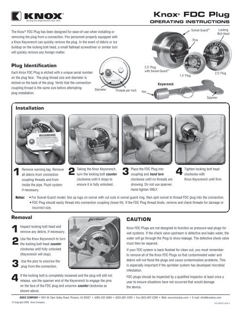 KnoxÂ® FDC Plug - Knox Box