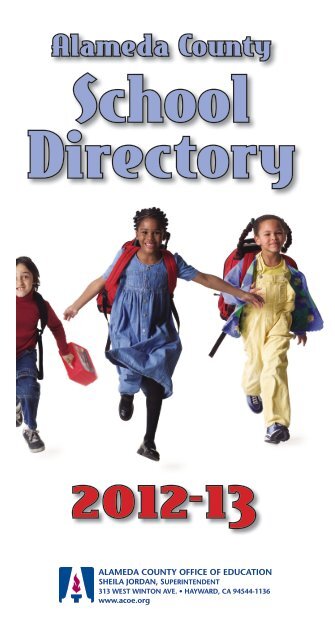 Alameda County School Directory 2012-13 (PDF)
