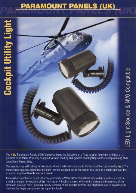 LED Cockpit Utility Lights - PDF - Paramount Panels