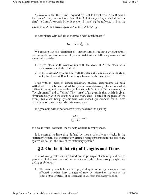 On the Electrodynamics of