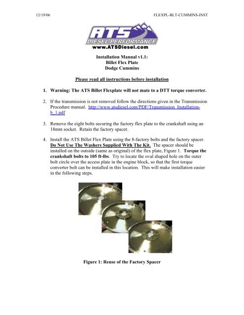 Installation Manual v1.1 - ATS Diesel Performance