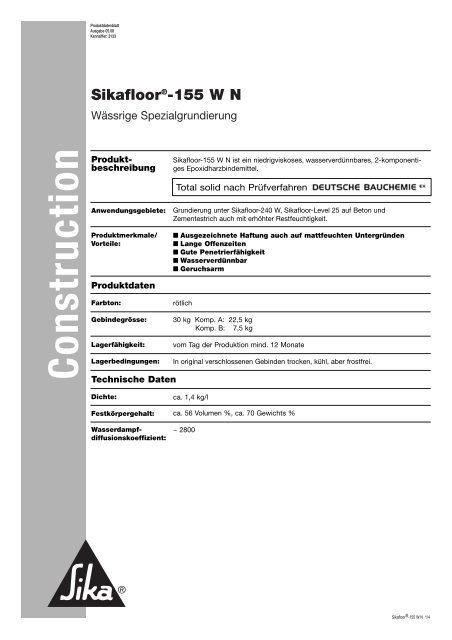 Technisches Datenblatt