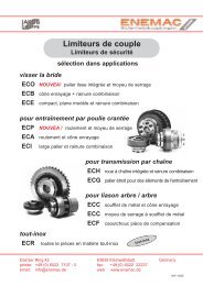 Torque Limiters, Safety Couplings, Overload ... - ENEMAC GmbH