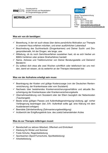 MERKBLATT