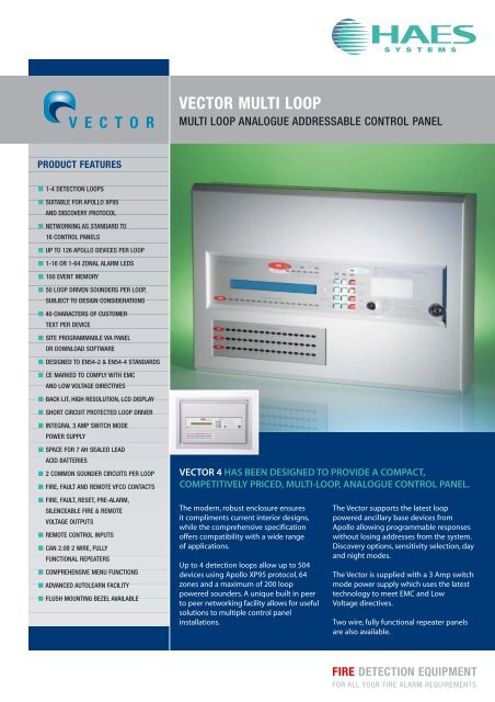 vector multi loop - Haes Systems