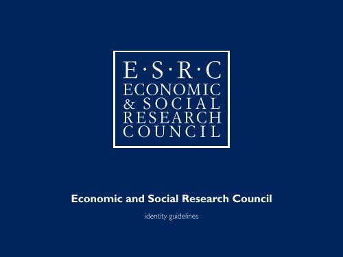 ESRC Identity Guidelines