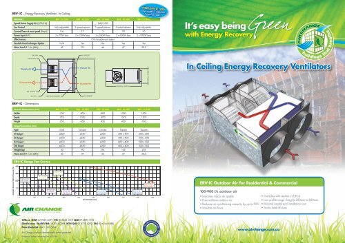 In Ceiling Energy Recovery Ventilators It's easy being ... - Air Change
