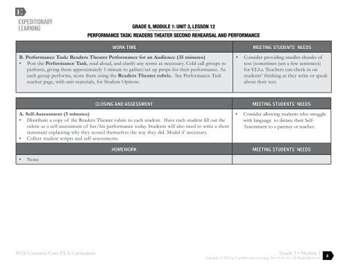 GRADE 5, MODULE 1: UNIT 3