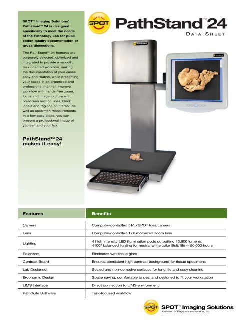 PathStand 24 Specifications - SPOT Imaging Solutions