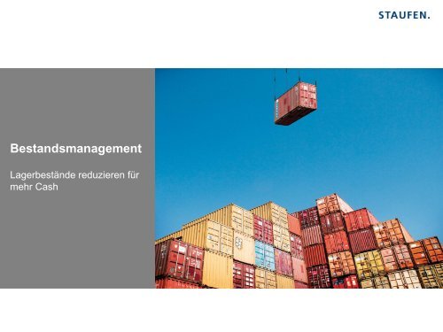 Bestandsmanagement - Staufen