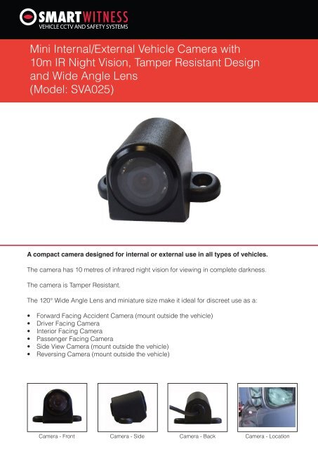 SVA025 Data Sheet - Smart Witness