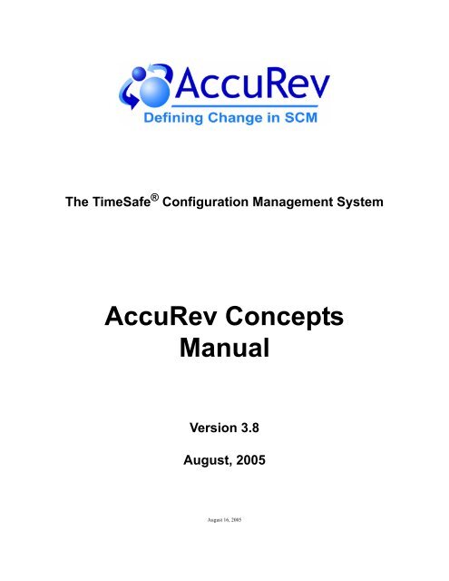 AccuRev Concepts Manual