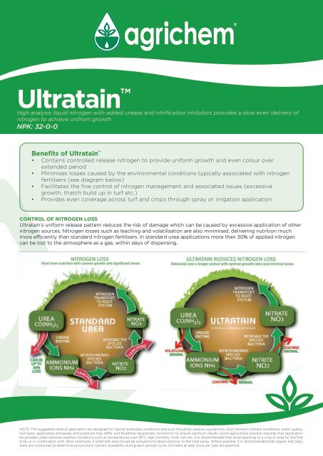 Ultratainâ ¢ - Agrichem