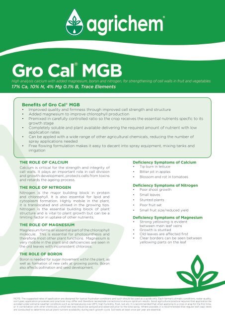 Gro Cal MGB - PIS_AUS.pdf - Agrichem