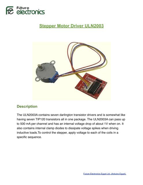 Stepper-motor-ULN-driver - Arduino Egypt
