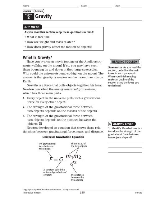 12.2 Gravity Inteactive Guide