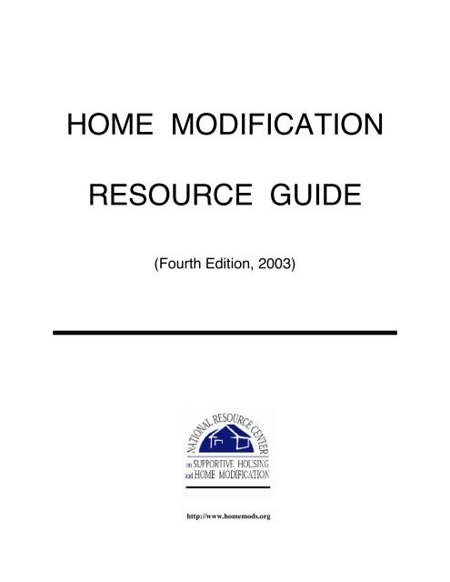 home modification resource guide - Fall Prevention Center of ...