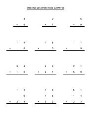ADDITIONS ET SOUSTRACTIONS Pose et ... - Professeur Phifix