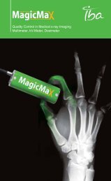 Phantoms for Quality Assurance QA in Radiotherapy ... - IBA Dosimetry