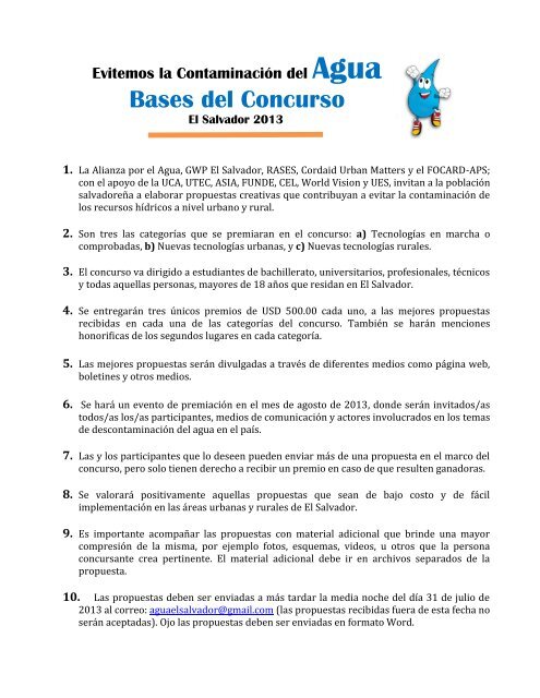 Bases del Concurso