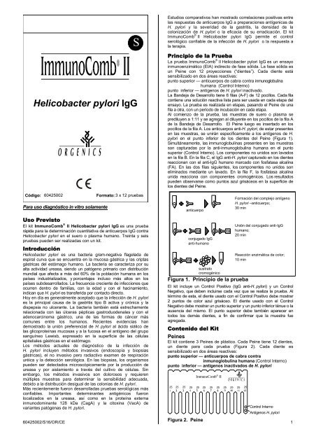 Helicobacter pylori IgG