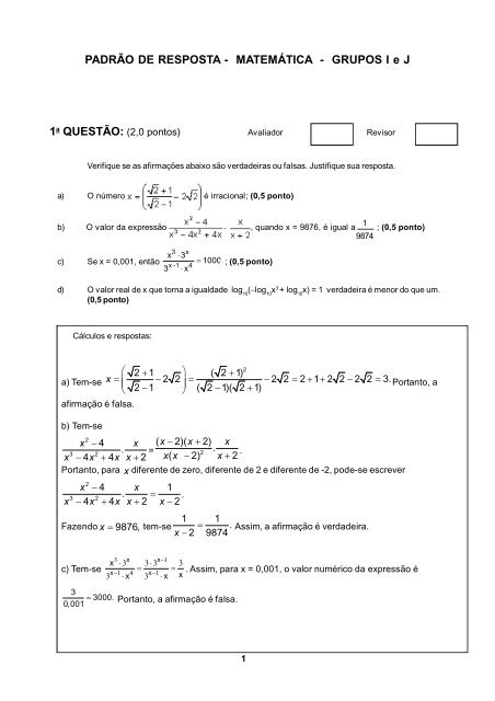 Prova/Gabarito (pdf) - Uff