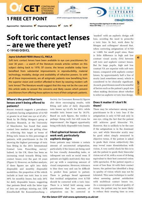 Download the PDF - Optometry Today