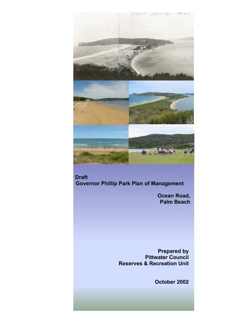 Governor Phillip Park Plan of Management - Pittwater Council ...