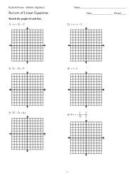 Vertex Form of Parabolas - Kuta Software