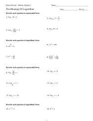More Properties of Exponents - Kuta Software