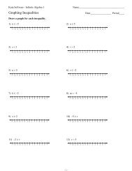Graphing Trig Functions - Kuta Software