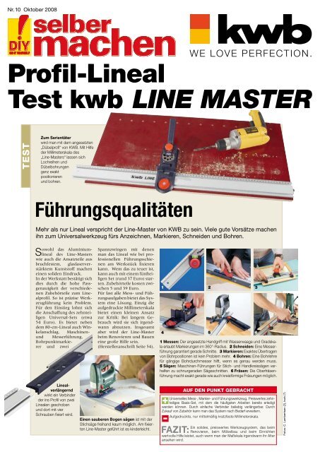 Profil-Lineal Test kwb Line Master