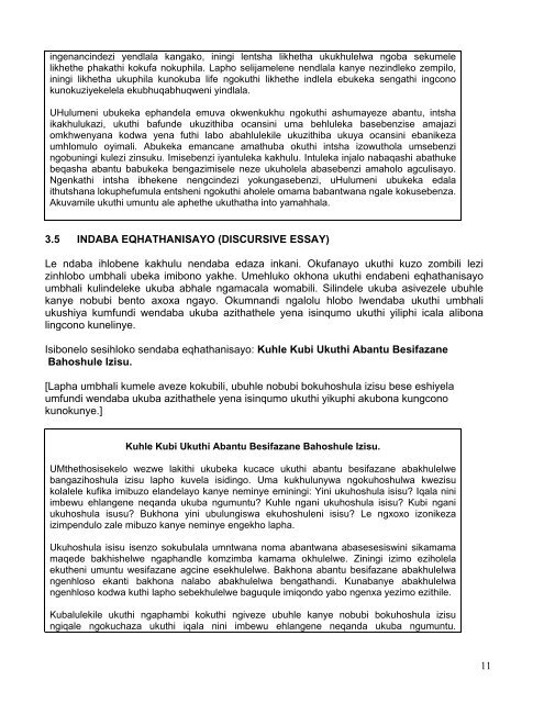 3.4 INDABA EDAZA INKANI