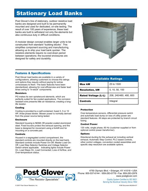 Stationary Load Banks