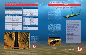 L-3 Klein System 3900 - Dual Frequency Side Scan Sonar