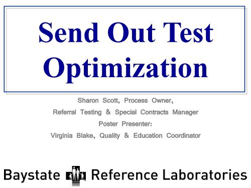 Send Out Test Optimization - Lab Quality Confab