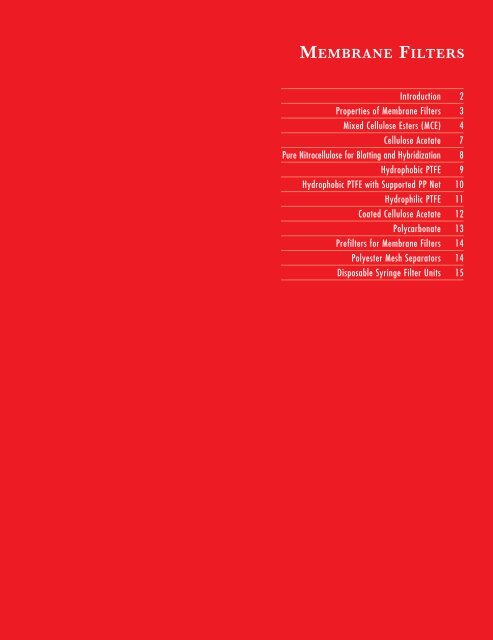 Advantec Membrane Filters - Labtek