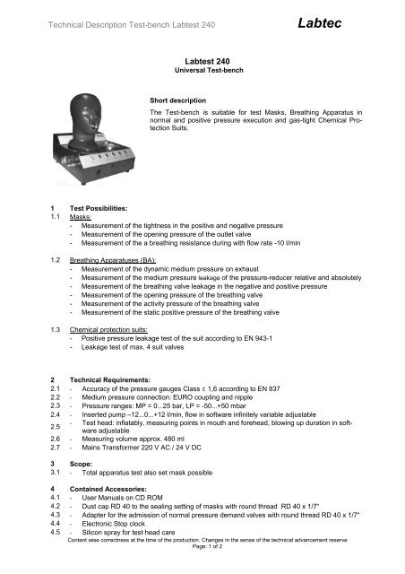 LT 240 - labtronic.de