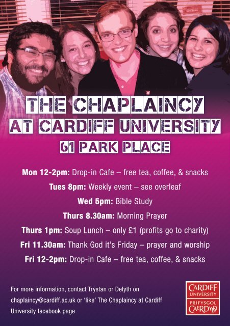 THE CHAPLAINCY - Cardiff University